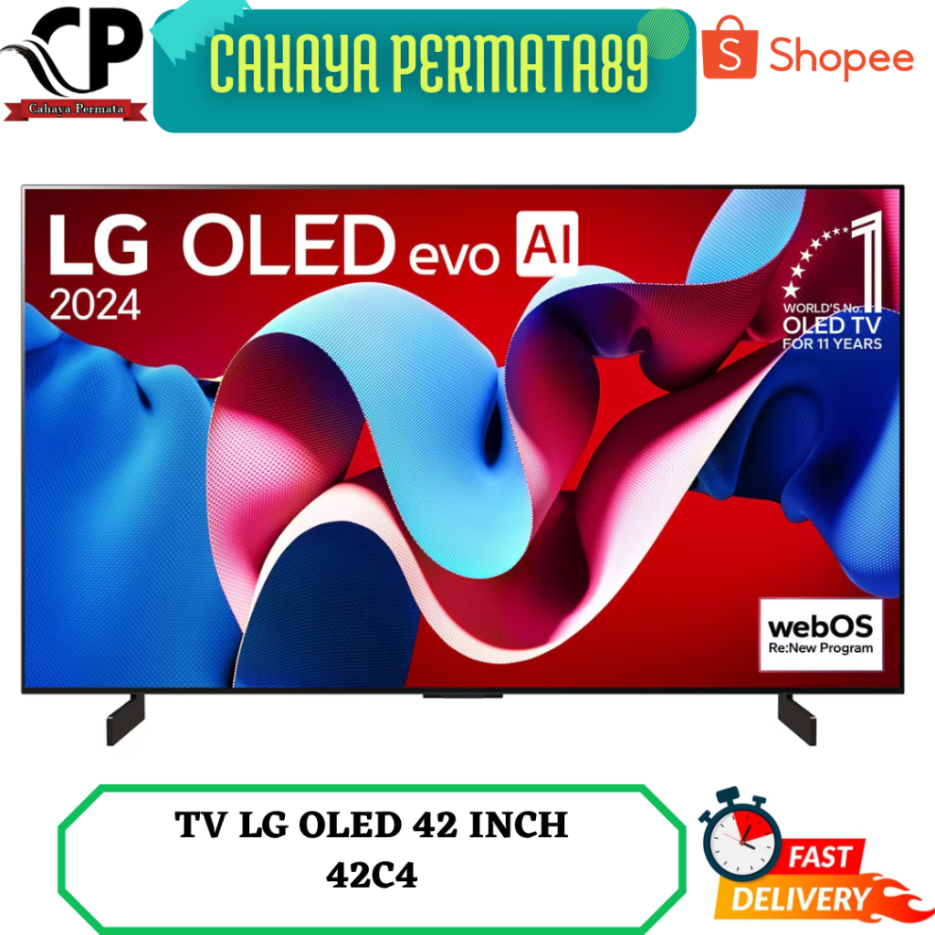 Jual LG 42C4 SMART TV 42" UHD 4K TV LG OLED EVO C4 120Hz OLED42C4PSA | Shopee Indonesia