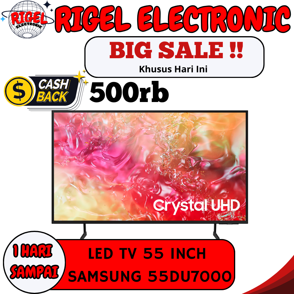 Jual SAMSUNG 55DU7000 SMART TV 55 INCH CRYSTAL UHD 4K (55DU8000) | Shopee Indonesia