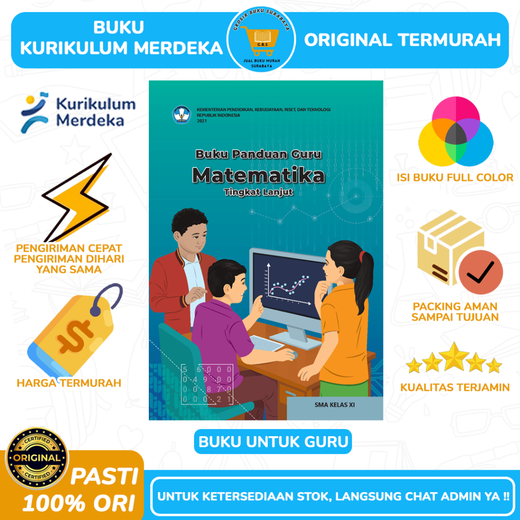 Jual Buku Panduan Guru Matematika Tingkat Lanjut Kelas 11 SMA - Buku Paket Kumer - Kurikulum ...