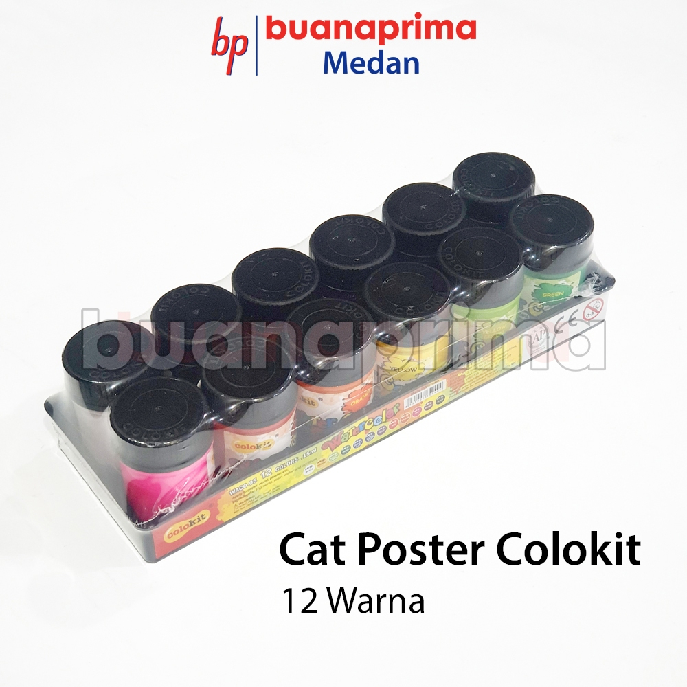 Jual Water Color COLOKIT WACO-05 12 Warna Set Cat Cair Air Colour ...