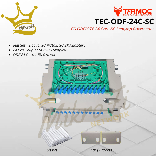 Jual Fiber Optic ODF/OTB 24 Core SC Lengkap Rackmount | ODF 24C SC ...
