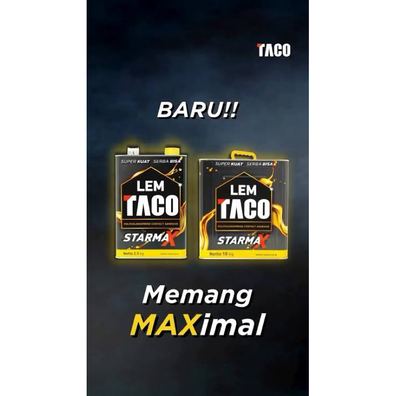 Jual LEM TACO STARMAX 2.5KG / LEM HPL TACO | Shopee Indonesia