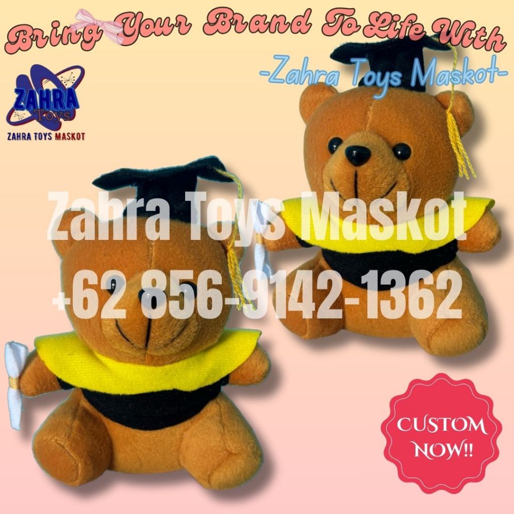 Jual BONEKA MASKOT / BONEKA BEAR WISUDA / BONEKA BEAR BEBAS CUSTOM ...