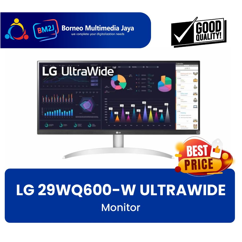 Jual Monitor LG 29WQ600-W UltraWide FHD IPS sRGB 99% (CIE1931) 100Hz ...