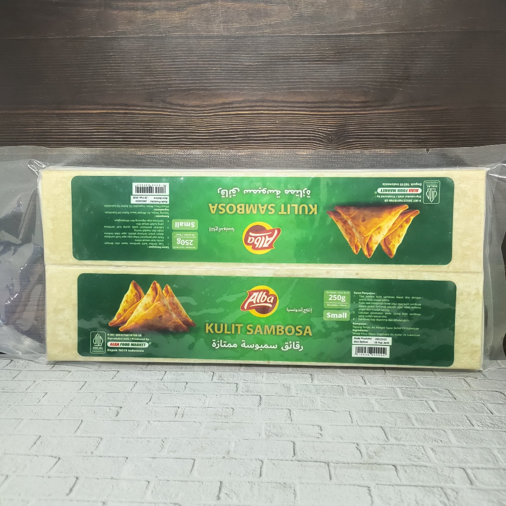 Jual ALBA FOOD KULIT SAMBOSA SMALL ISI 50L | Shopee Indonesia