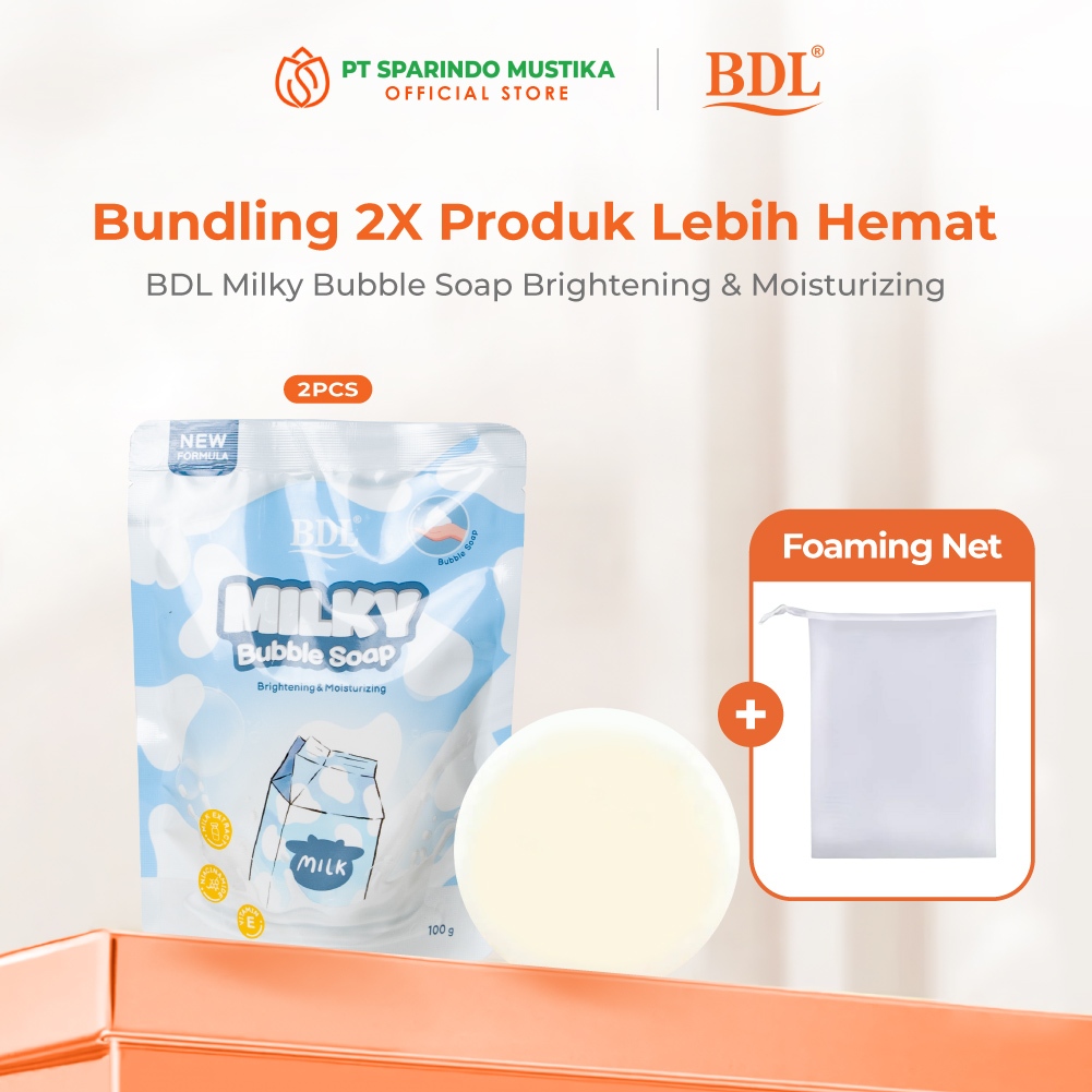 Jual BDL Milky Bubble Soap Brightening & Moisturizing 100gr x 2pcs | Shopee Indonesia