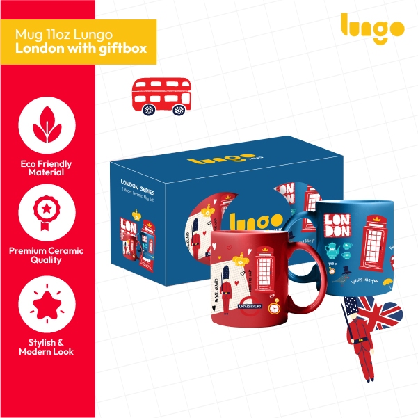 Jual Mug Cangkir Gelas Keramik Gift Set - Lungo Mug 11 Oz | Shopee ...