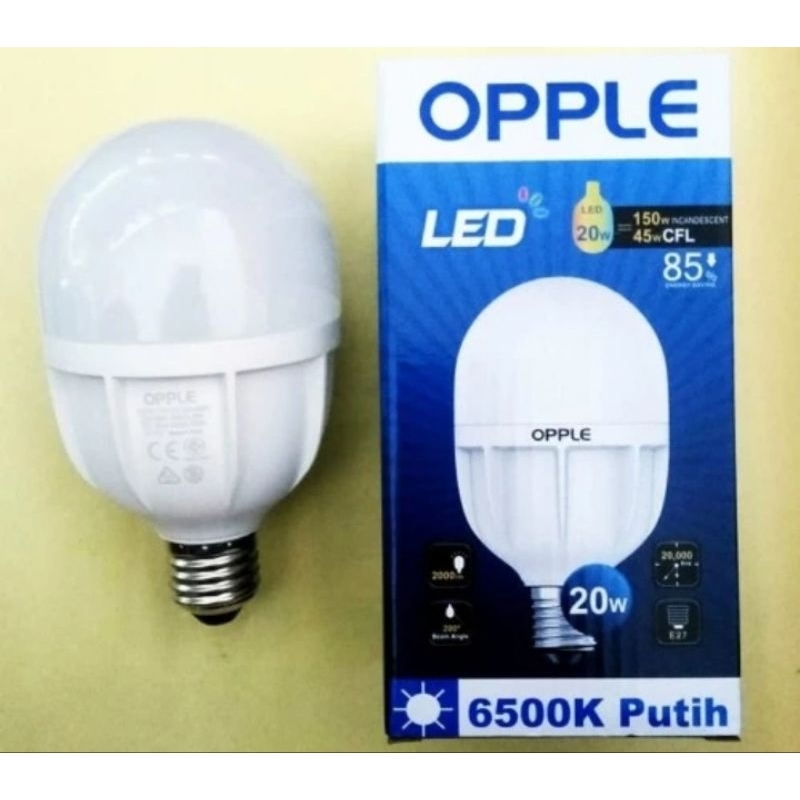 Jual LAMPU OPPLE LED ECO SAVE 20W 6500K PUTIH | Shopee Indonesia