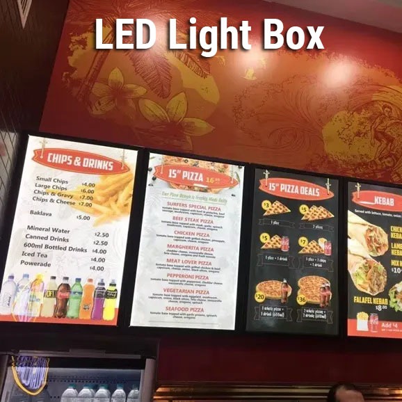 Jual Light Box Display Frame Poster LED Bingkai Papan Iklan Promosi ...