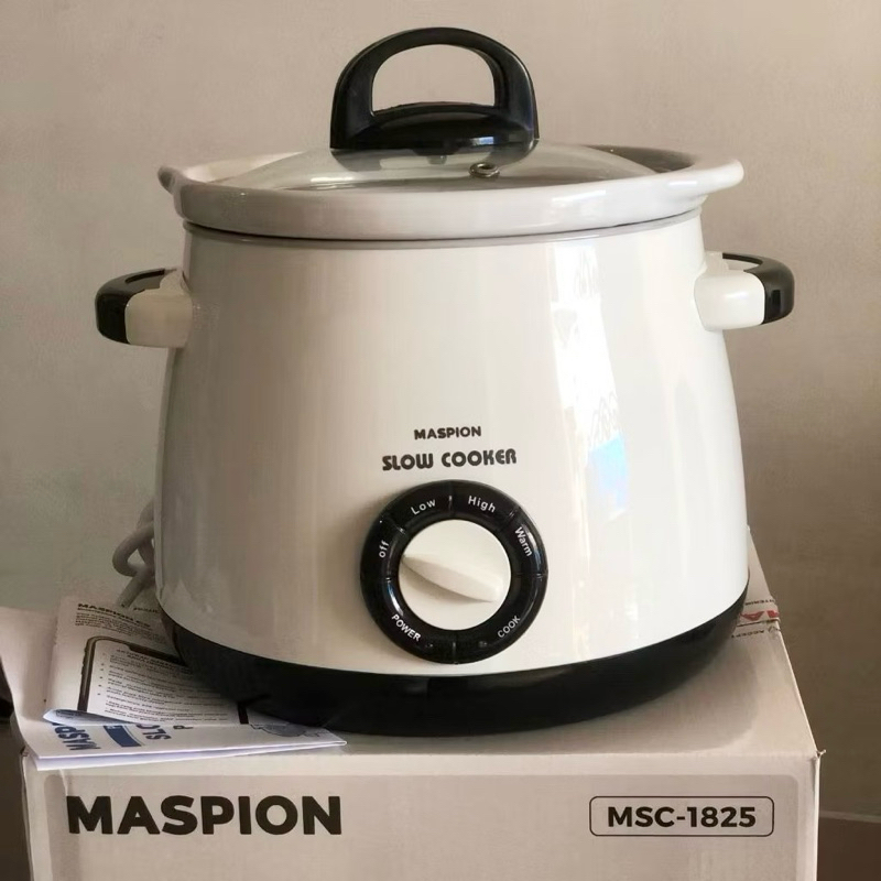 Jual Slow cooker Maspion MSC-1825. Kapasitas 2,5 liter. Pemasak pelan ...