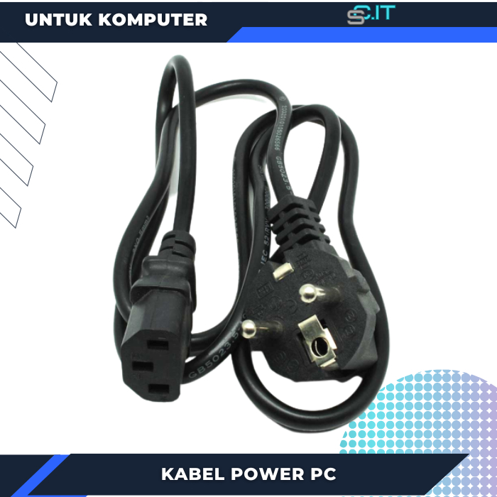 Jual kabel power cpu kabel power komputer standart 1.5M | Shopee Indonesia