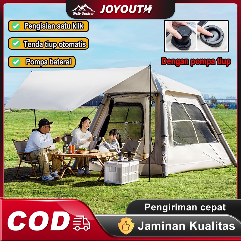 Jual JOY Tenda tiup otomatis 2-4 orang tenda Pompa camping Lipat Tenda ...
