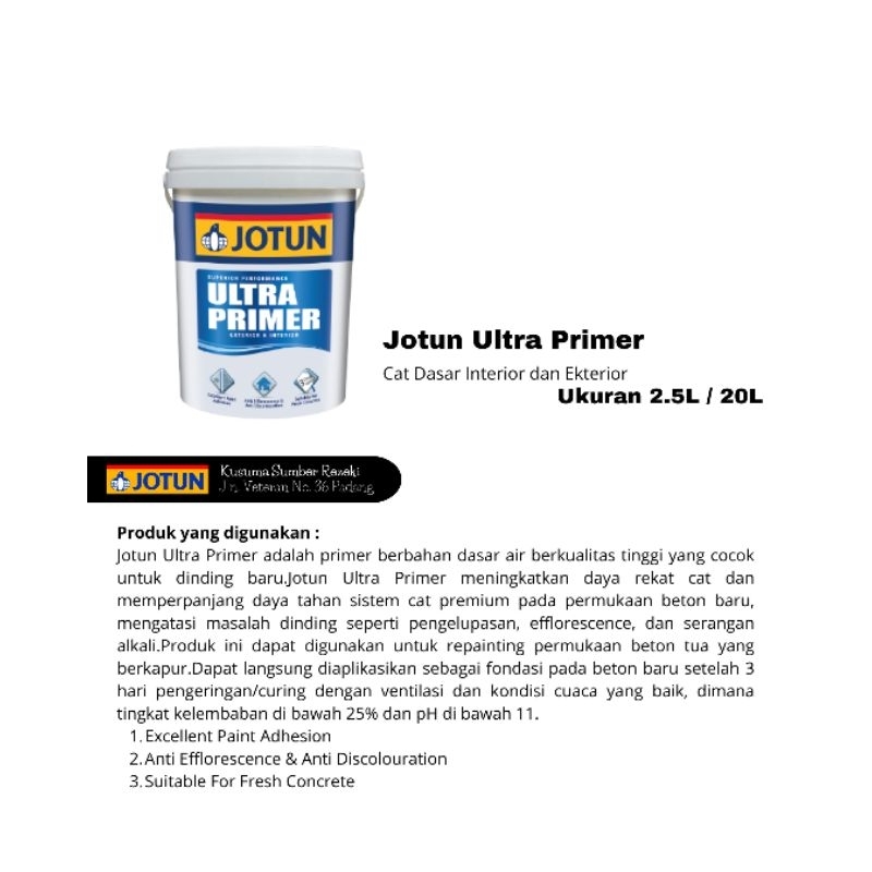 Jual CAT DASAR/ALKALI JOTUN ULTRA PRIMER/JOTASHIELD PRIMER/MAJESTIC ...
