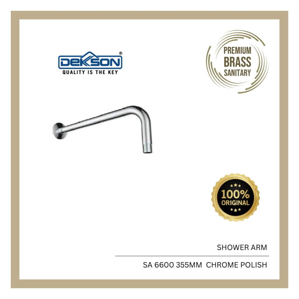 Jual SHOWER ARM DEKKSON SA 6600 (355MM) | Wall Shower Arm Pipa Rainshower Headshower Dinding ...