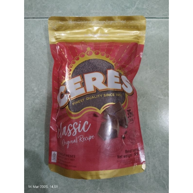 Jual Cokelat Meses Ceres Coklat Butir Ceres Classic 500g | Shopee Indonesia