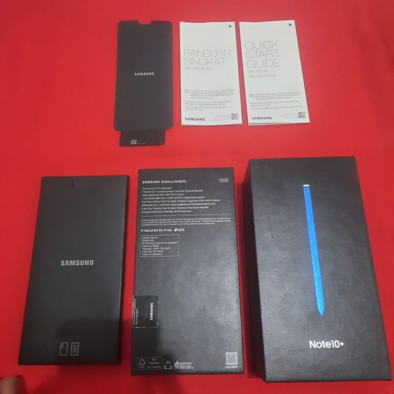 Jual dus box samsung note 10+ plus aura glow original 100% copotan sein ...