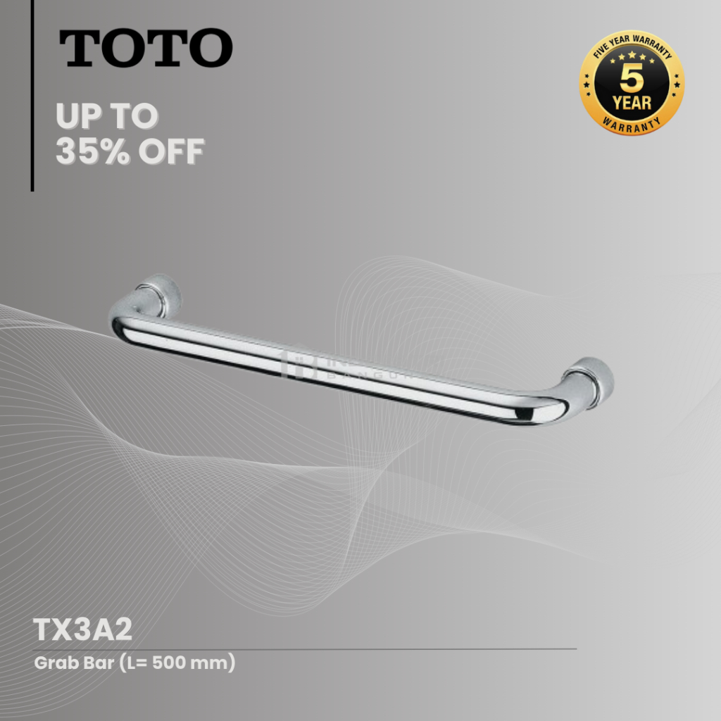 Jual Grab Bar TOTO TX 3 A2 (500mm) / Pegangan Kamar Mandi TOTO TX 3 A2 ...