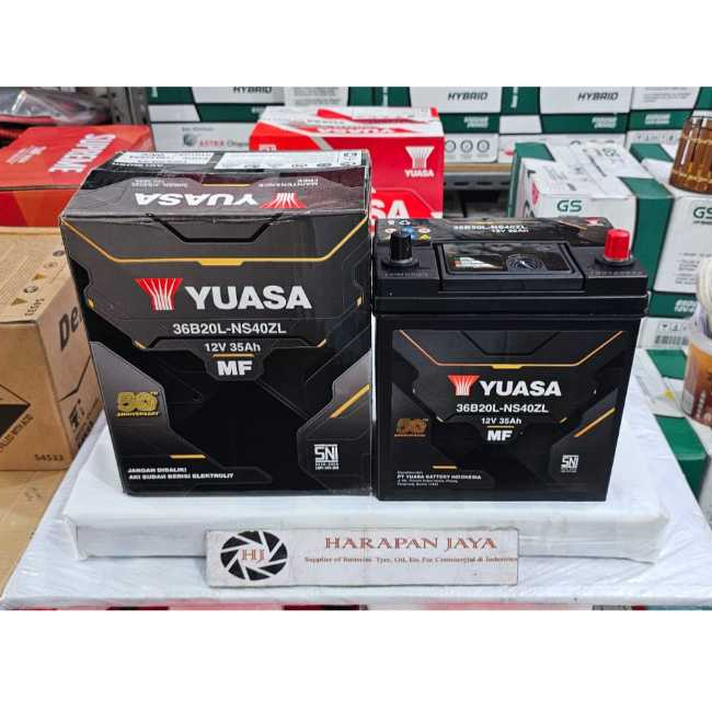 Jual AKI MOBIL YUASA MF NS40ZL / 36B20L (35 AH) (KERING) | Shopee Indonesia