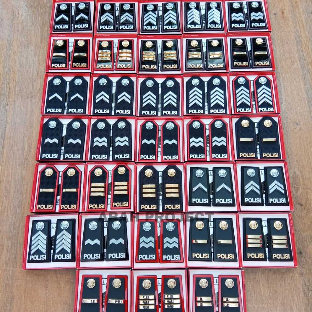 Jual Pangkat Polisi Lengkap Perwira Pdh Pdu Bintara Pangkat Bripda ...