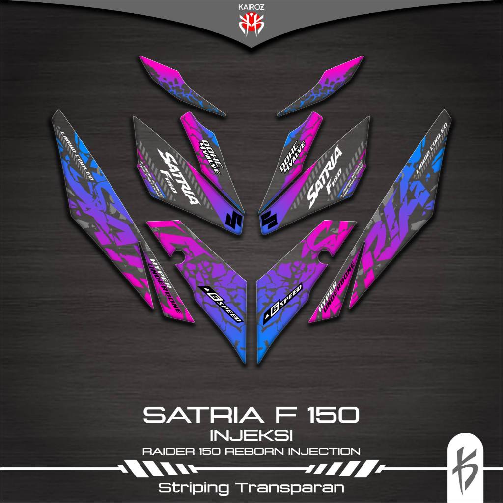 Jual Striping Transparan Suzuki Satria F150 Injeksi Sku 5 Sticker ...