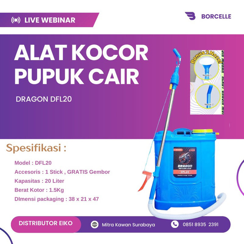 Jual Alat kocor pupuk cair 20 liter EIKO | Shopee Indonesia