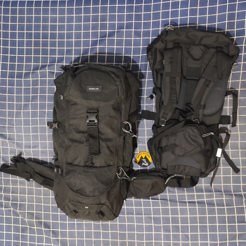 Jual Carrier travel/hiking quechua Forclaz 50L | Shopee Indonesia