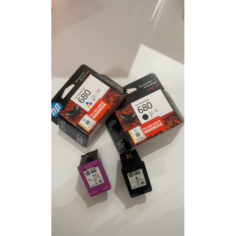 Jual catridge printer HP 680 dan 682 tinta printer | Shopee Indonesia