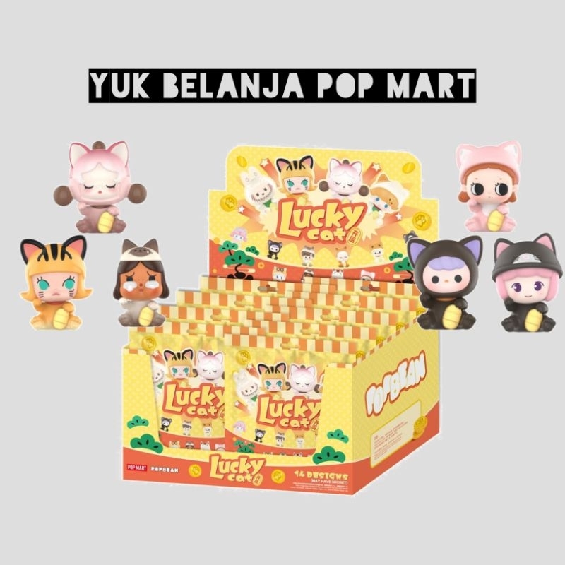 Jual POP MART Pop Bean Lucky Cat Series - Selected | Shopee Indonesia