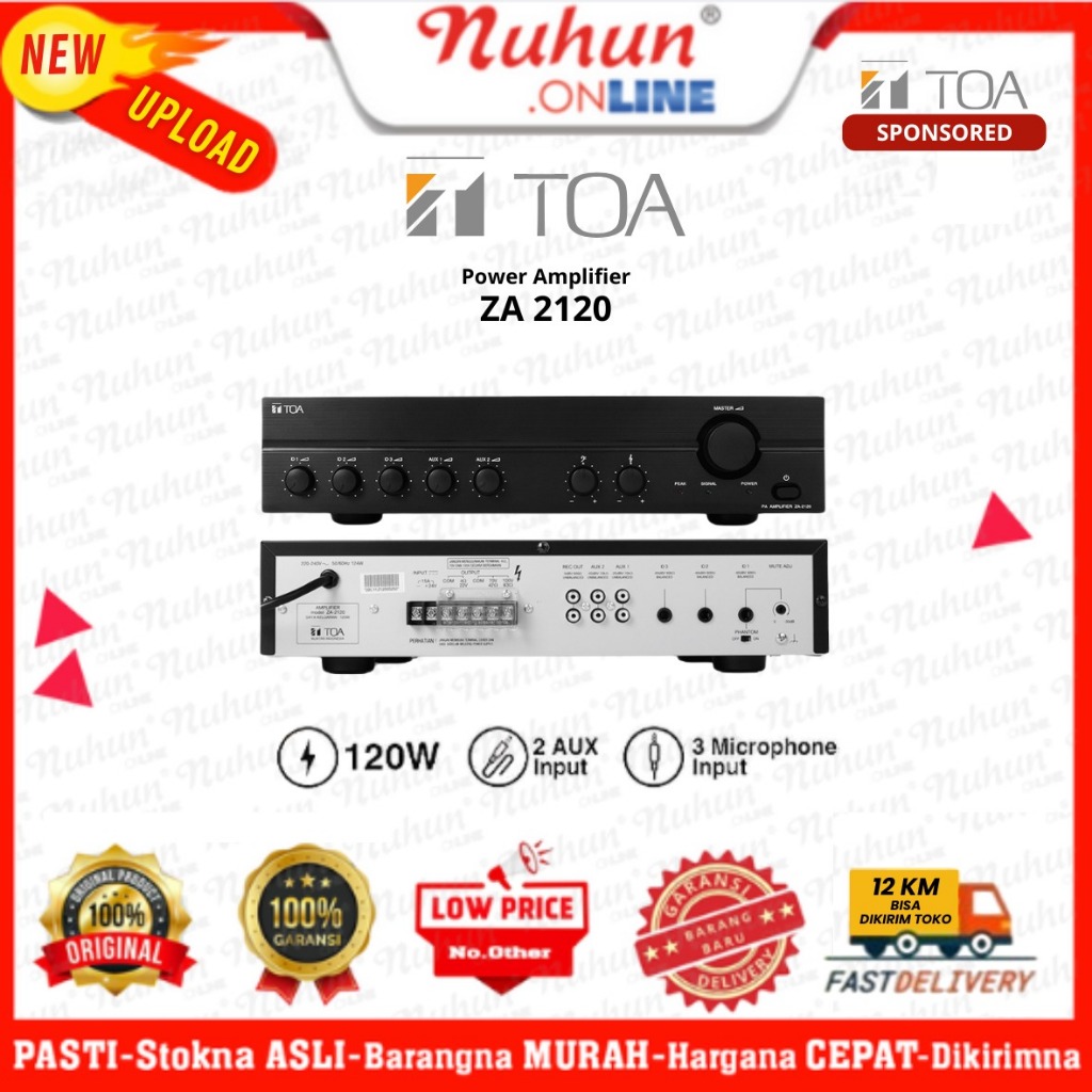 Jual Toa Mixer Amplifier ZA-2120 | Shopee Indonesia