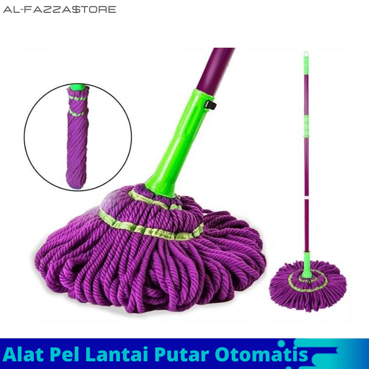 Jual Alat Pel Lantai Putar Otomatis Daya Serap Tinggi Magic Twist Mop ...