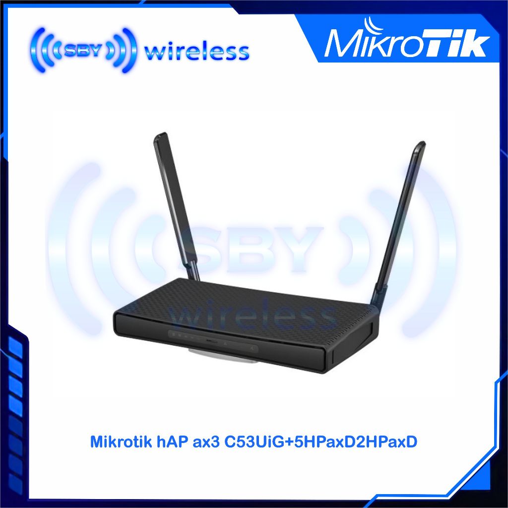 Jual Mikrotik hAP ax3 Wifi6 C53UiG+5HPaxD2HPaxD Router Board WIFI 6 ...