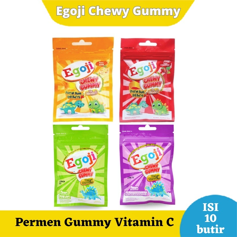 Jual Egoji Chewy Gummy / Vitamin Anak 1 Sachet 10 butir | Shopee Indonesia