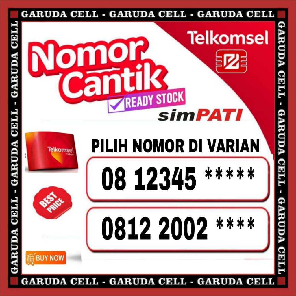 Jual Kartu Perdana Telkomsel Nomor Cantik 4G 5G Tsel Simpati Segel ...