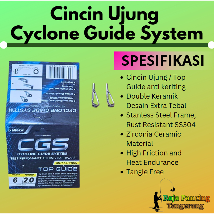 Jual Cincin Ujung Doble Keramik tebal (Cyclone Guide System) | Shopee ...