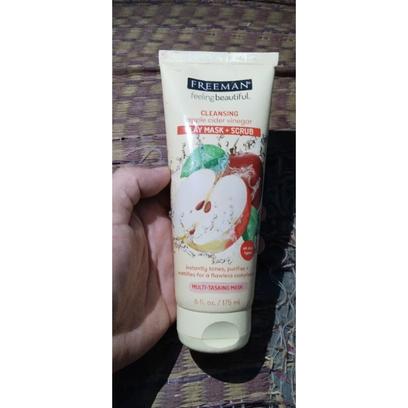 Jual FREEMAN feeling beautiful clay mask+scrub 175ml | Shopee Indonesia