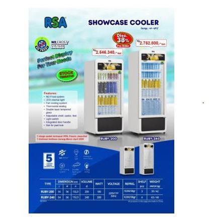 Jual Showcase RSA Ruby-240 Ruby 240 Ruby240 (Depok dan sekitarnya ...