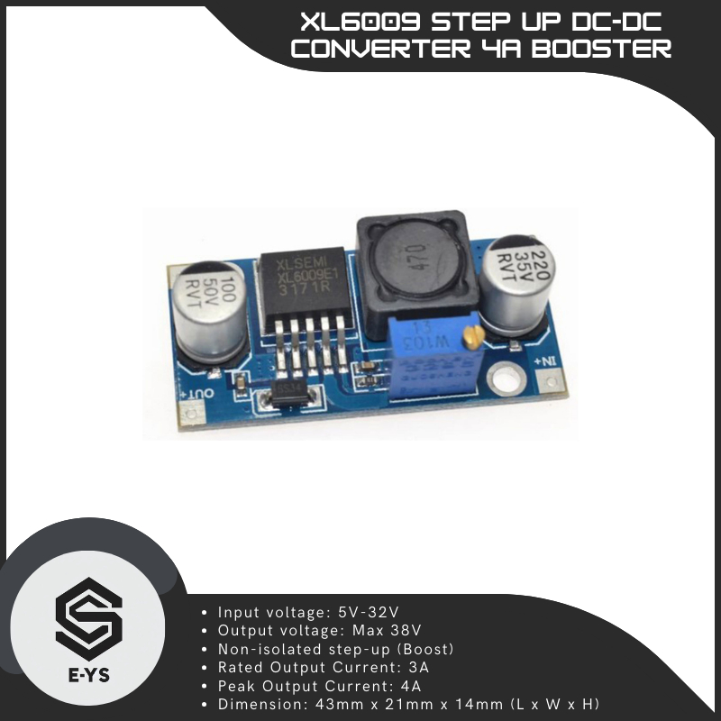 Jual XL6009 Step Up DC-DC Converter 4A Booster | Shopee Indonesia