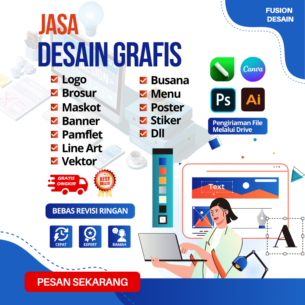 Jual JASA DESAIN GRAFIS BUSANA, BANNER, VEKTOR GAMBAR, POSTER, LOGO ...