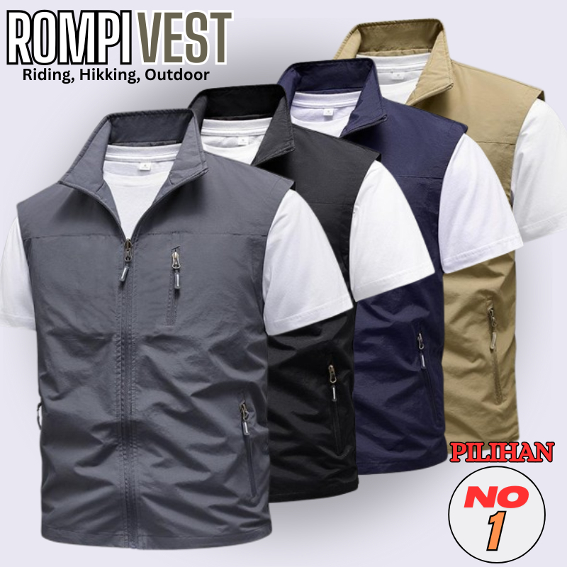 Jual ROMPI MOTOR PRIA OUTDOOR HIKING NAIK GUNUNG ROMPI VEST SAFETY ...