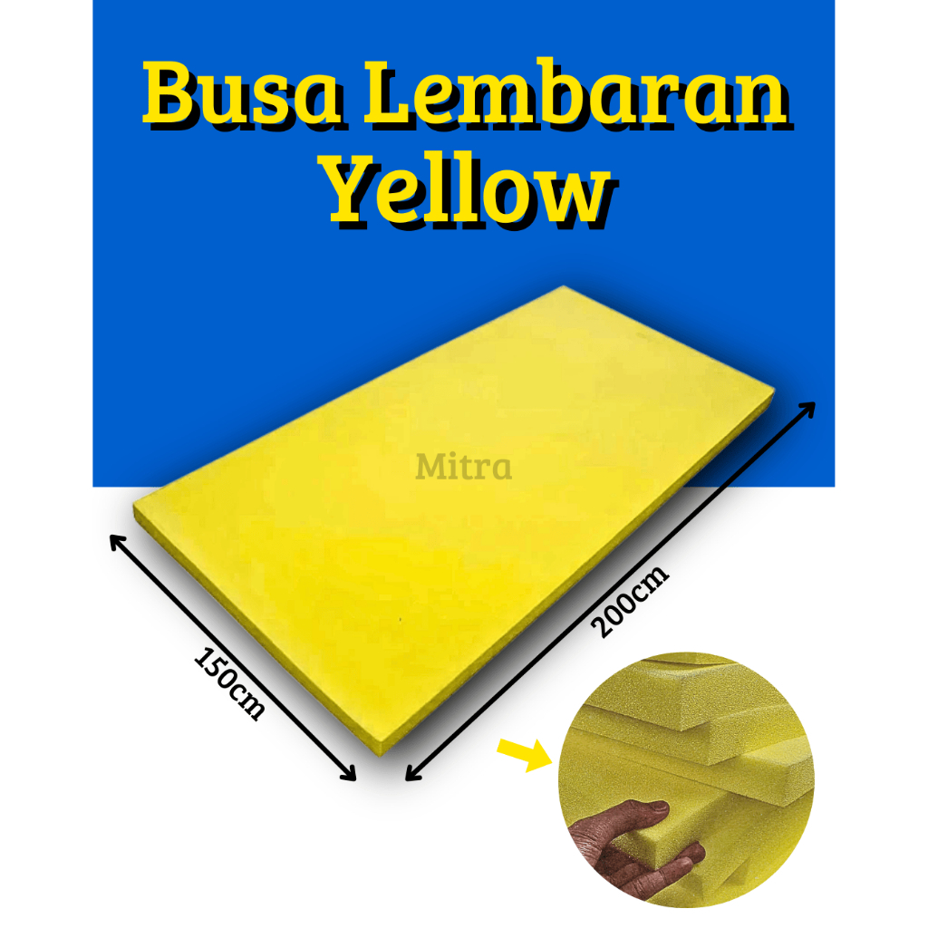Jual Mitra - Busa Lembaran Kuning/Yellow - Karpet Matras Busa Kasur ...