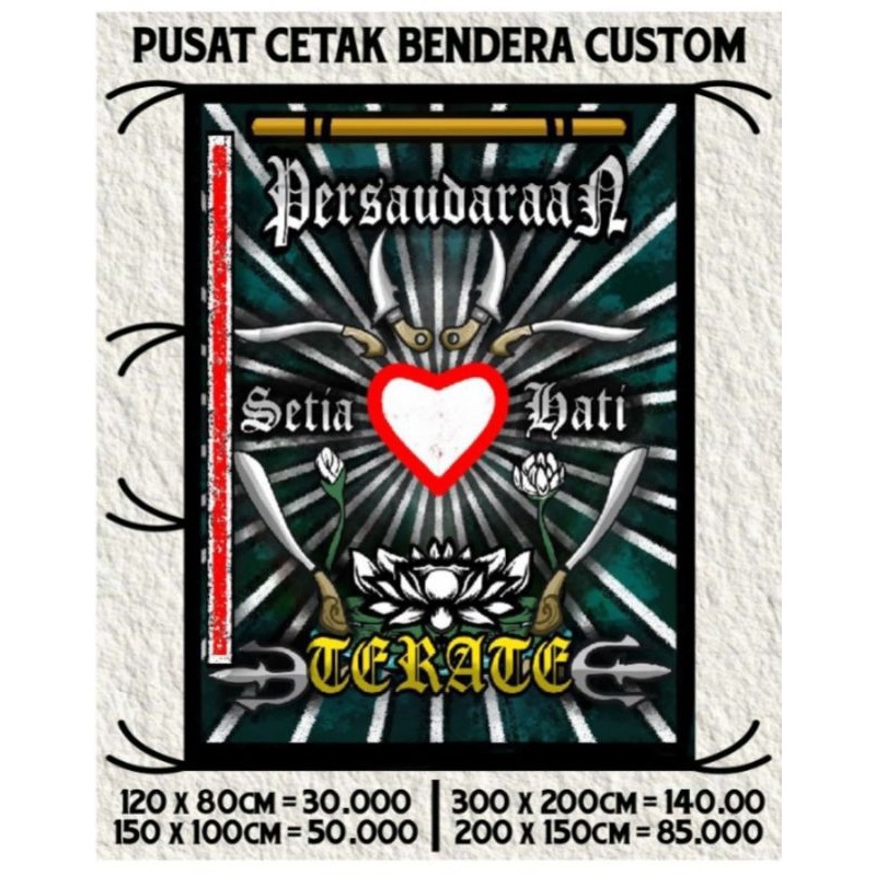 Jual READY STOK + FREE STICKER SH, BENDERA PSHT, GIANTFLAG PSHT, BANNER ...