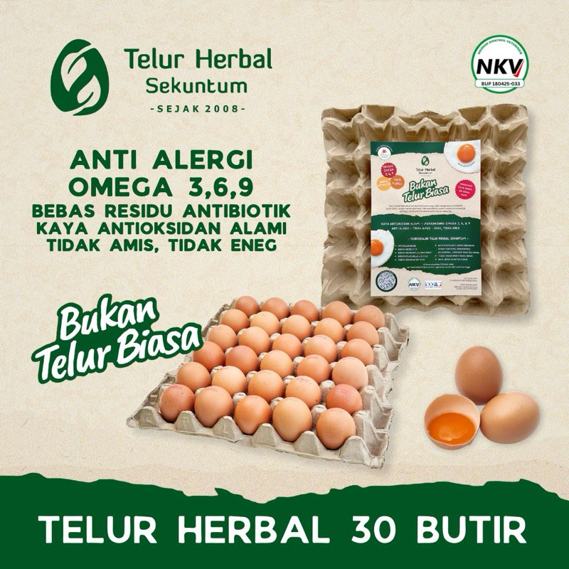 Jual Telur Ayam Omega 3 Bebas Antibiotik Herbal Sekuntum Curah | Shopee ...