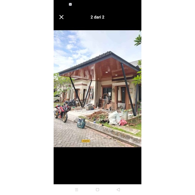 Jual kanopii talang plus flapon PVC atap alderon singel atau tridex ...
