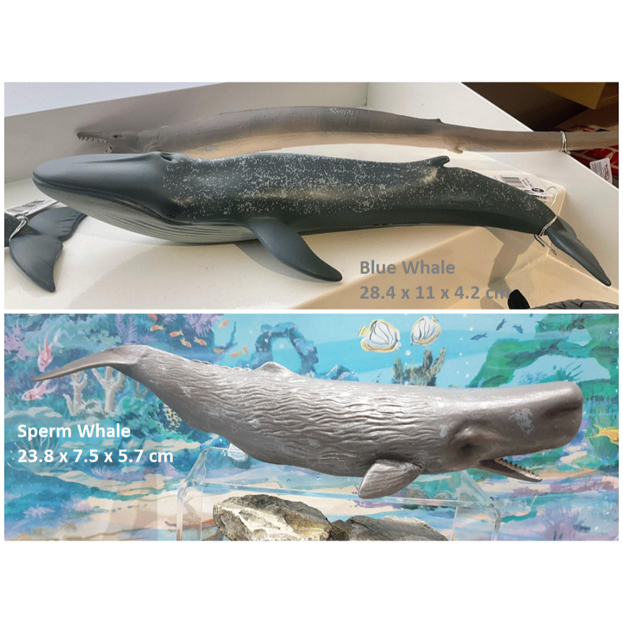 Jual Figure Mainan Miniatur Ikan Paus Biru Sperma Sperm Blue Whale ...