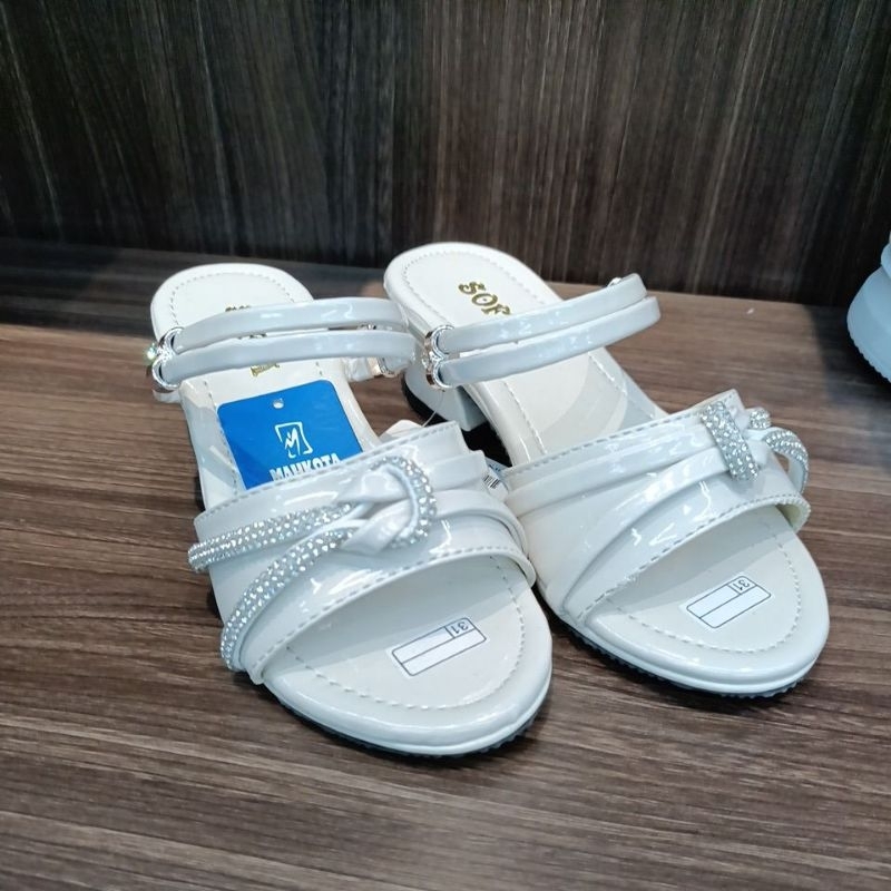 Jual MAHKOTA NGUNUT // SANDAL ANAK SOFIA KIDS DIANA SDL 11 PEACH DAN BEIGE | Shopee Indonesia