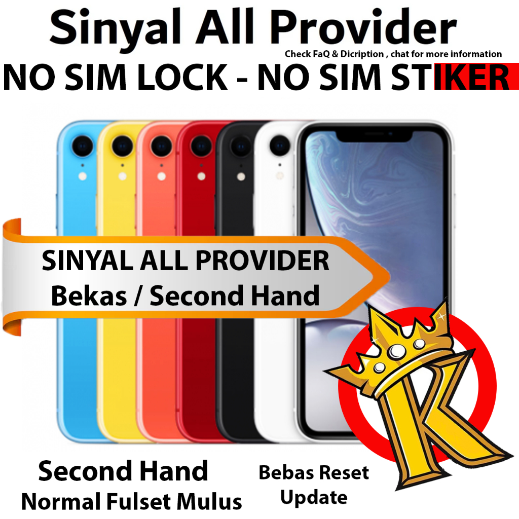 Jual IP XR 64GB/128GB/256GB Second Fullset Mulus No Minus LCD Original 100% No Recond No Refurb ...