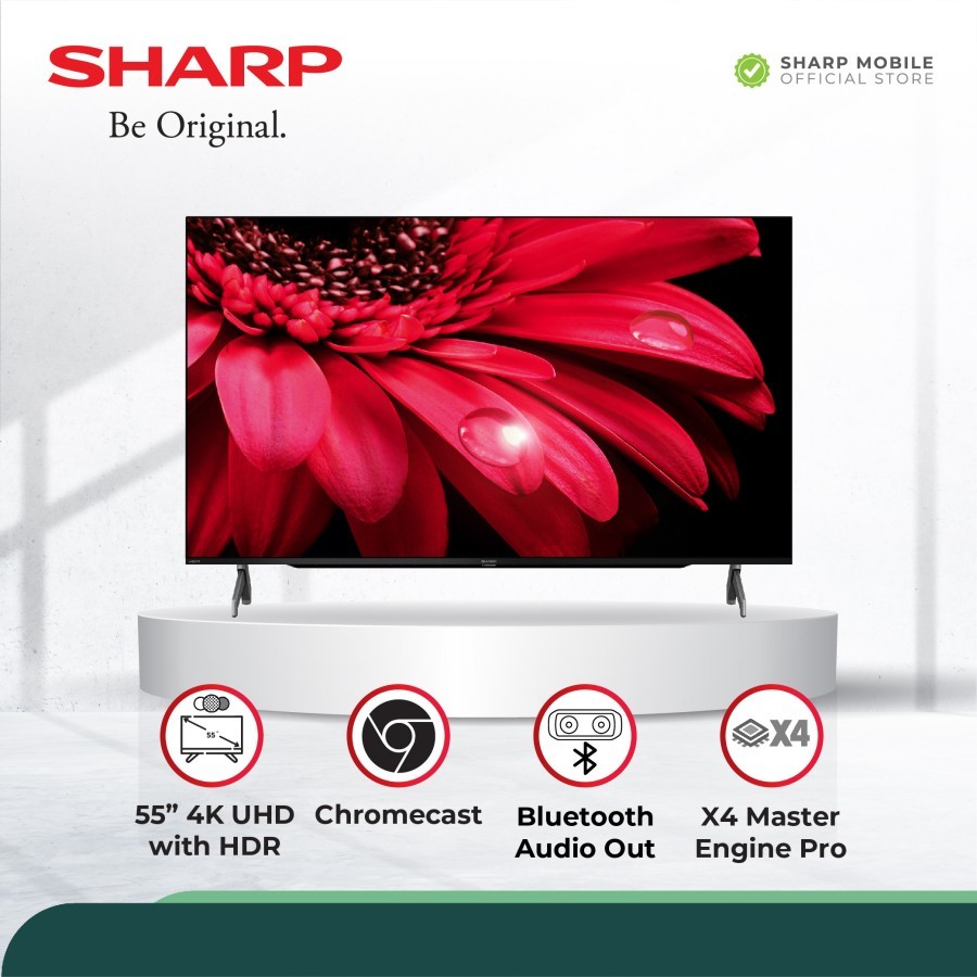 Jual SHARP 4T-C55FL1X 55 Inch 4K UHD Google TV | Shopee Indonesia