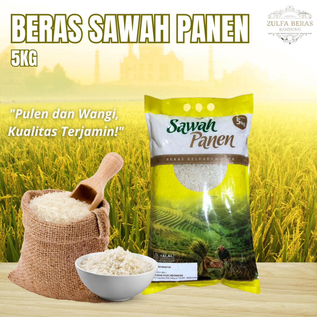 Jual Beras Sawah Panen 5KG Beras Premium | Shopee Indonesia