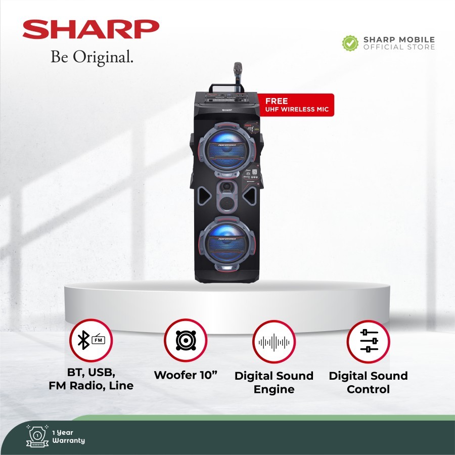 Jual SHARP CBOX-GSPRO8RB ACTIVE SPEAKER | Shopee Indonesia