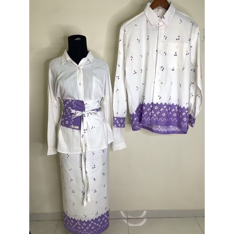 Jual PO Set rok lilit dan obi jumputan lavender | Shopee Indonesia